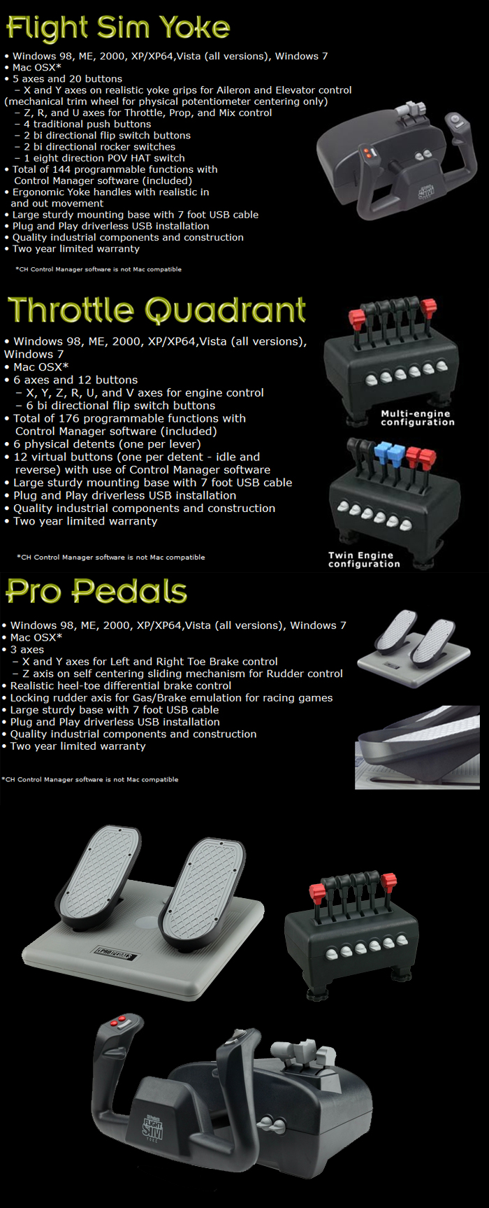 Buy CH Products Captains Bundle [CH-CAPTAIN] | PC Case Gear Australia