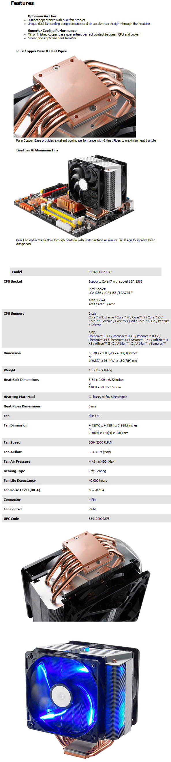 Buy Cooler Master Hyper N620 CPU Cooler [RR-B20-N620-GP] | PC Case Gear ...