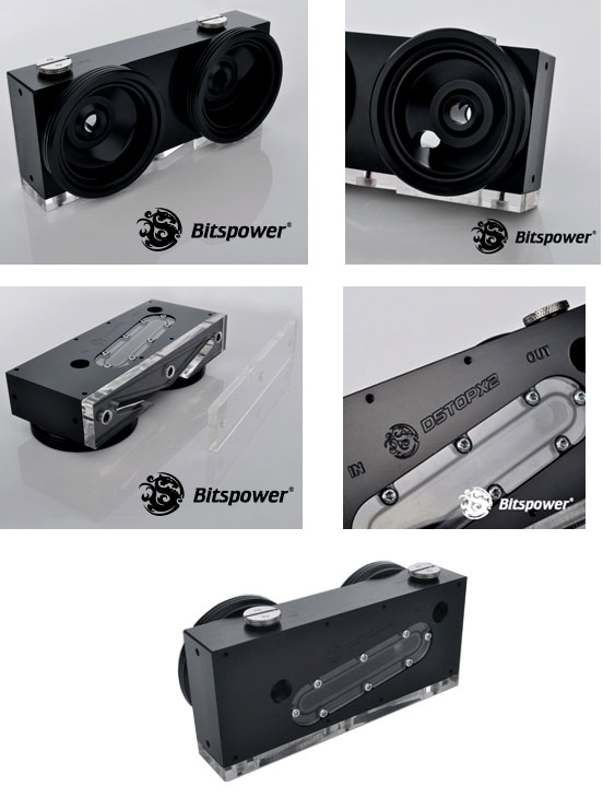 Buy Bitspower Dual D5 Mod Top - Black Acetal [BP-2D5TOPP-BK] | PC Case ...