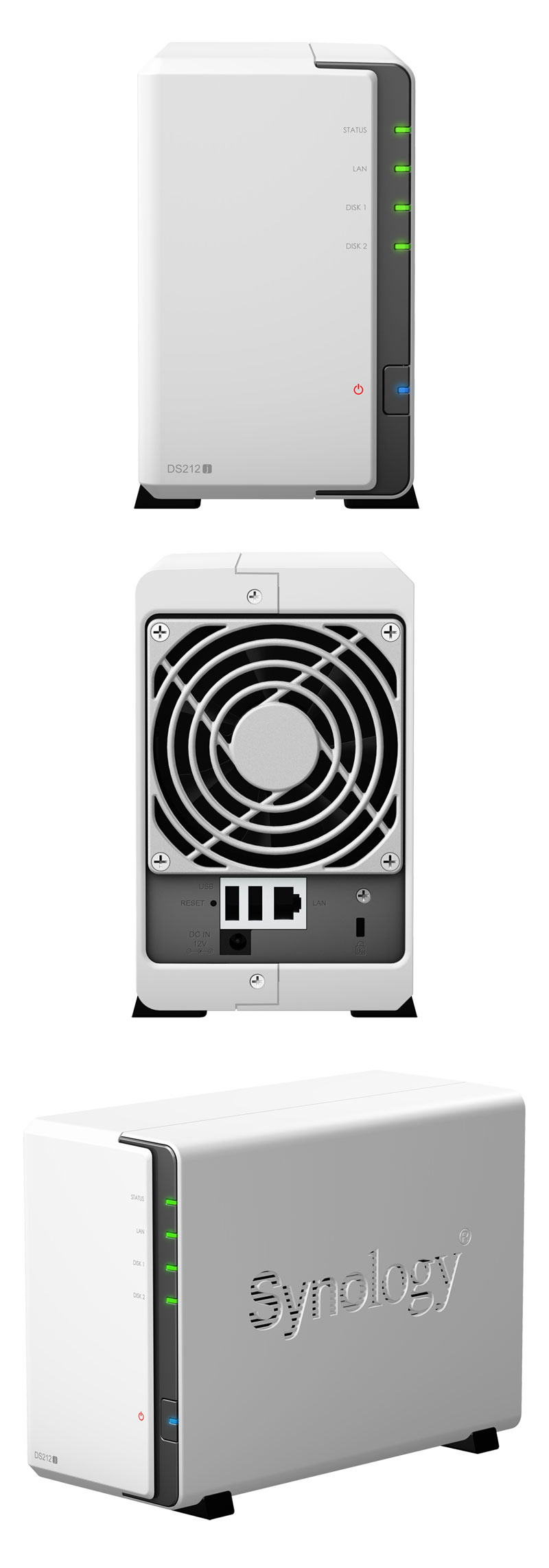 Buy Synology DS212J 2 Bay NAS Server [DS212J] | PC Case Gear Australia