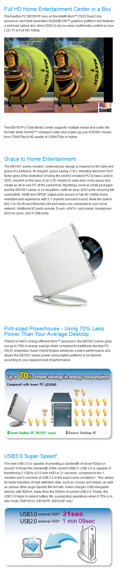 Buy ASUS EeeBox EB1501P-B059E Black [EB1501P-B059E] | PC Case Gear ...