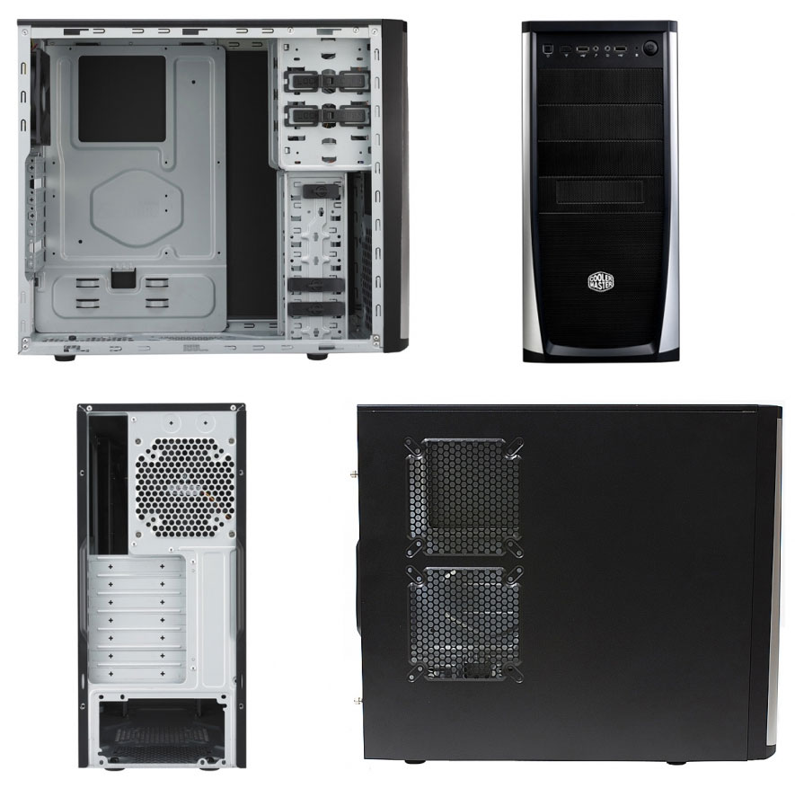 Buy CoolerMaster Elite 371 Black with 500W [RC-371KKR500] | PC Case ...