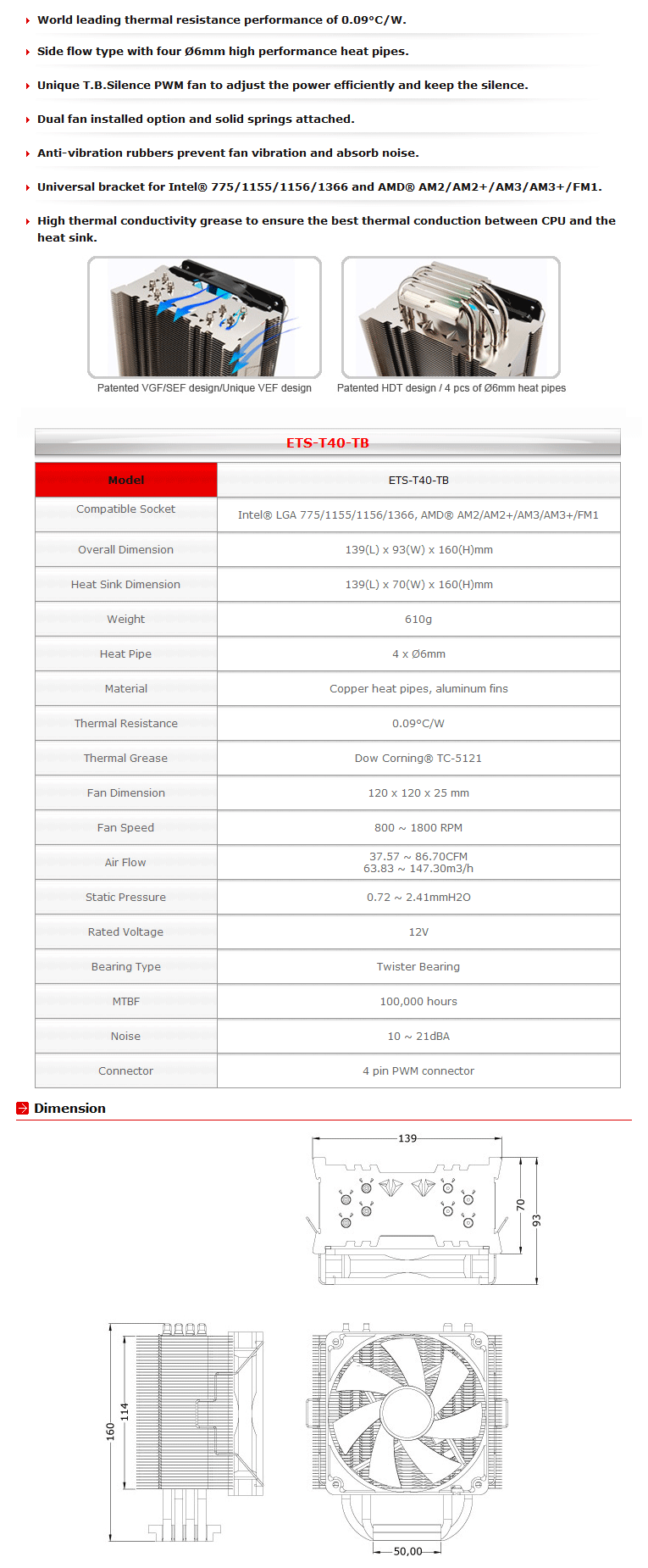 Buy Enermax ETS-T40-TB CPU Cooler [EN-ETS-T40-TB] | PC Case Gear Australia