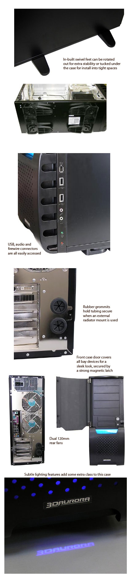 Buy Gigabyte 3D Aurora Black with Window [GZ-FSCA1-ATB] | PC Case Gear ...