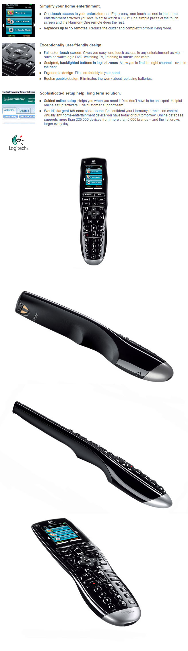 Buy Logitech Harmony One [LT-915-000037] | PC Case Gear Australia