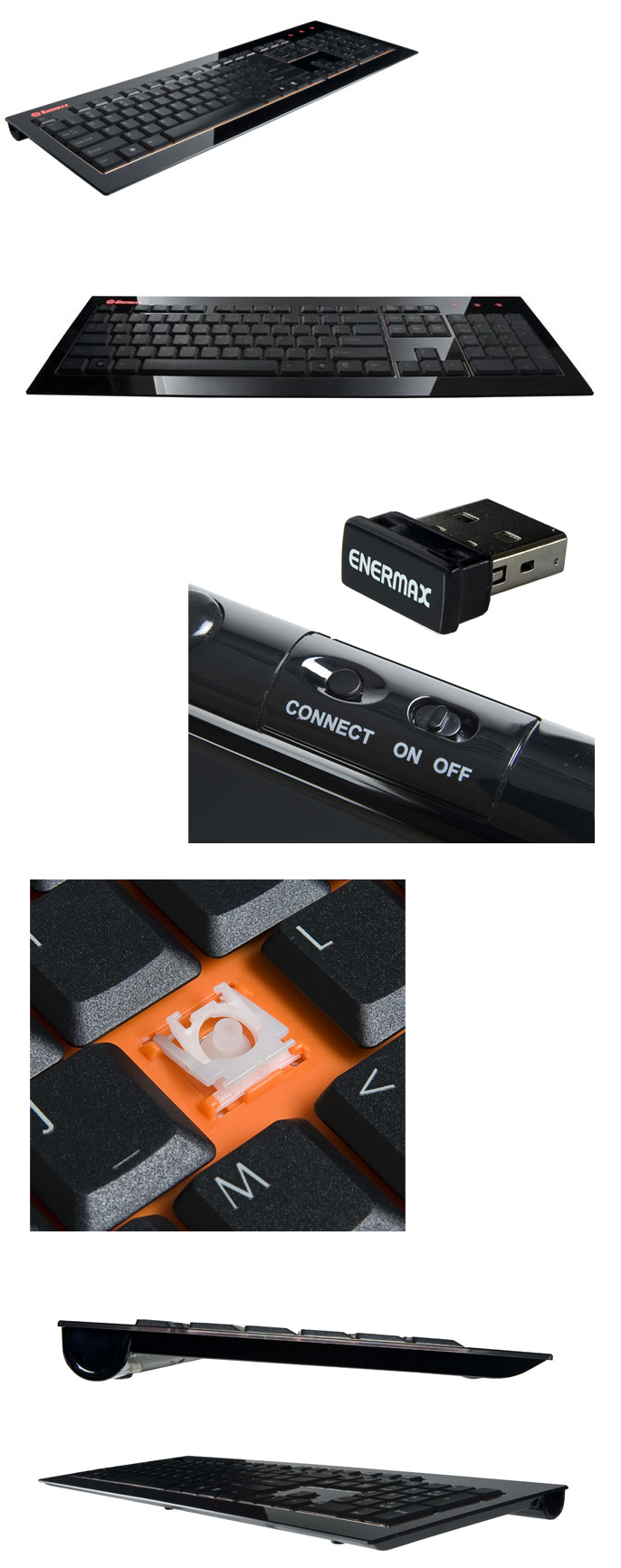 Buy Enermax Acrylux Wireless Keyboard [EN-KB009W-B] | PC Case Gear ...