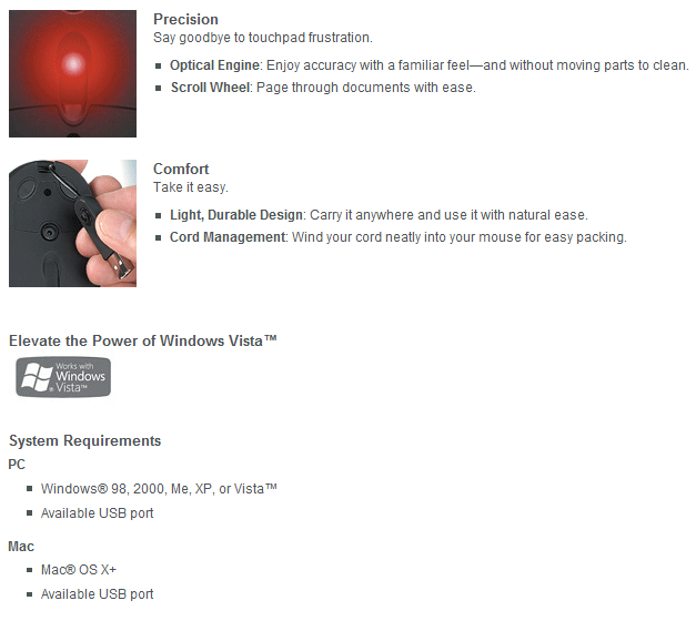 Buy Logitech Mini Optical Mouse Plus [931464-0311] | PC Case Gear Australia