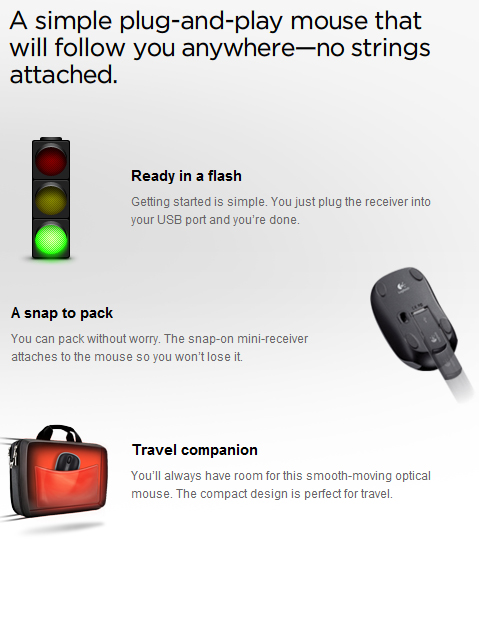 Buy Logitech M205 Wireless USB Optical Mouse [LT-910-001075] | PC Case ...