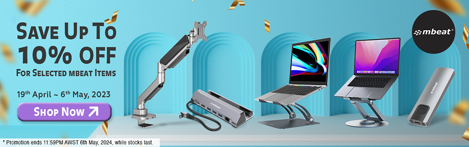 Buy Mbeat ToughLink USB-C to Dual HDMI Adapter Space Grey [MB-XAD-CDHD] | PC Case Gear Australia