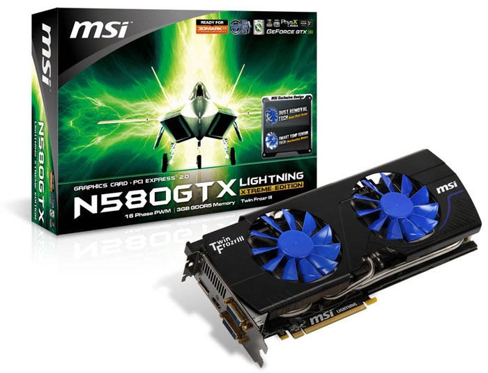 Buy MSI GeForce GTX 580 3GB Lightning Xtreme Edition [N580LIGHTNINGXE ...