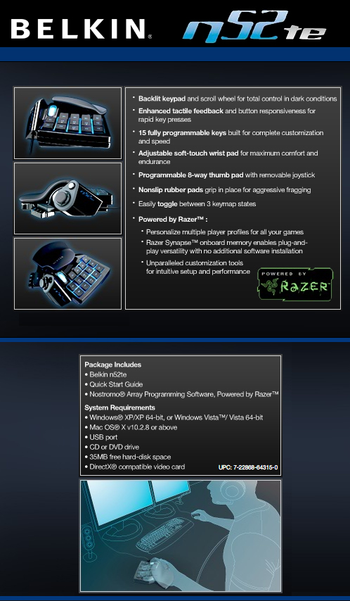 Buy Belkin N52TE Tournament Edition [BEL9723] | PC Case Gear Australia