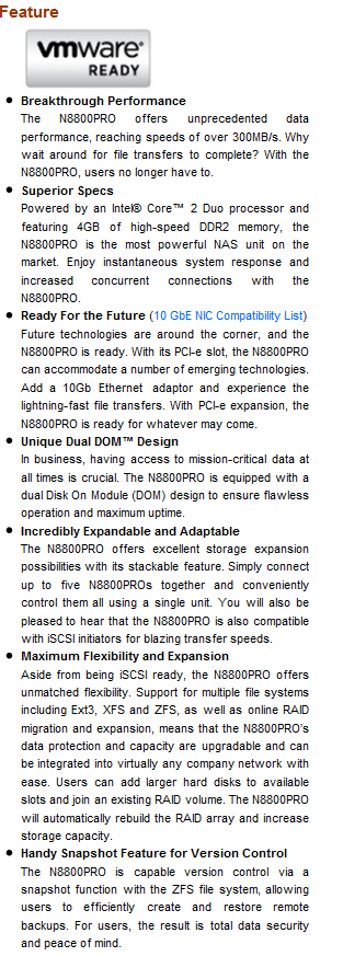Buy Thecus N8800 Pro NAS [N8800-PRO] | PC Case Gear Australia