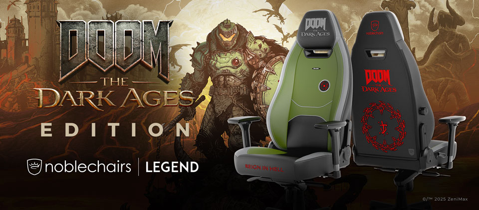 Buy noblechairs LEGEND Gaming Chair DOOM: The Dark Ages Edition [NBL ...