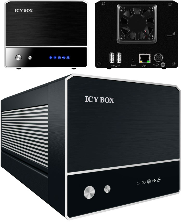 Buy ICY BOX NAS Enclosure NAS5220 [NETICY5220NASGB] | PC Case Gear ...