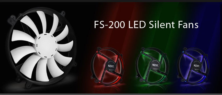 Buy NZXT FS-200 LED Rifle Bearing Fan Red [ACNZFS200RBRLED] | PC Case ...