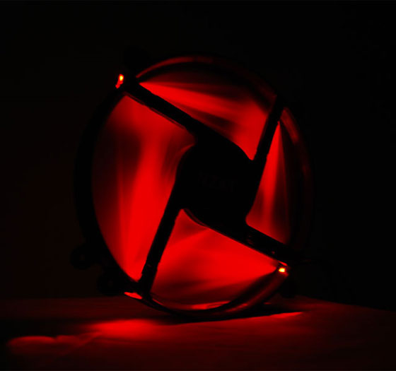 Buy NZXT FS-200 LED Rifle Bearing Fan Red [ACNZFS200RBRLED] | PC Case ...