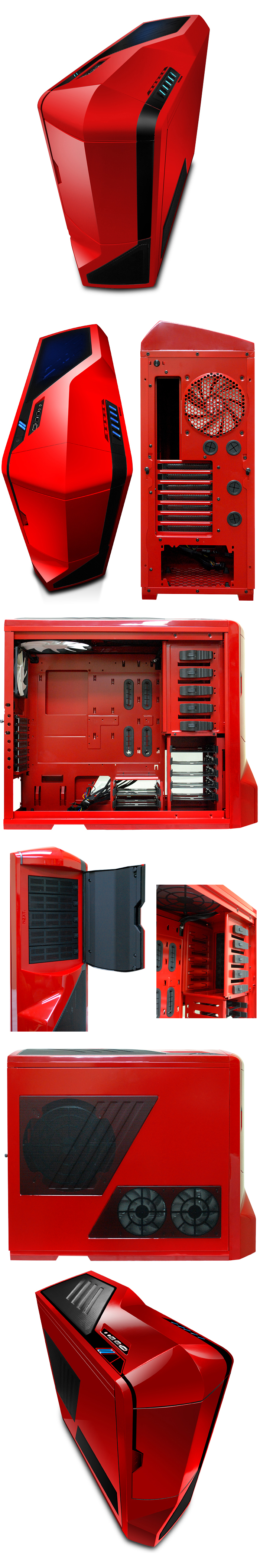 Buy NZXT Phantom USB 3.0 Case Red [CSNZPHAN3R] | PC Case Gear Australia