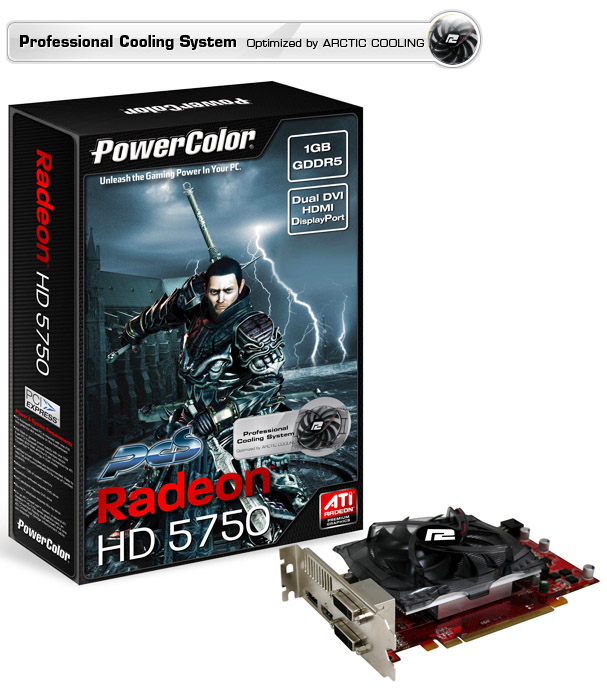 Buy PowerColor Radeon HD5750 1GB P.C.S. [VGCPR84FNI4] | PC Case Gear ...