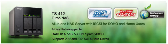 Buy QNAP TS-412 NAS Enclosure [TS-412] | PC Case Gear Australia
