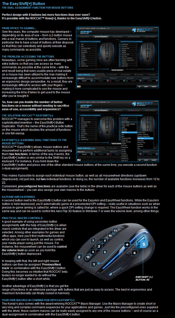 Buy Roccat Kone [+] Gaming Mouse [ROC-11-801-AS] | PC Case Gear Australia