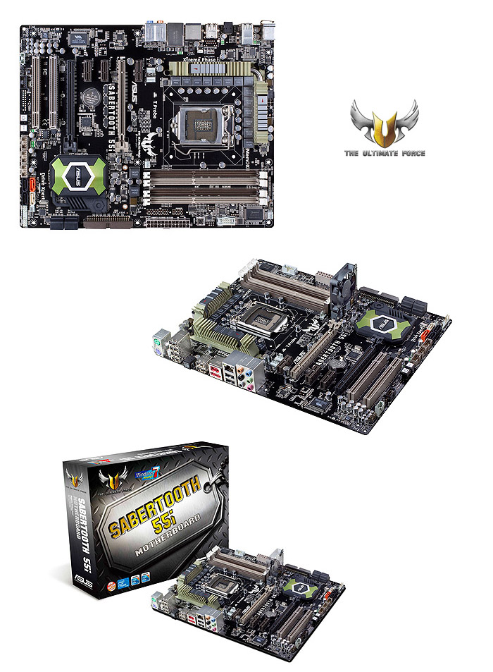Buy ASUS Sabertooth 55i Motherboard [SABERTOOTH-55] | PC Case Gear ...