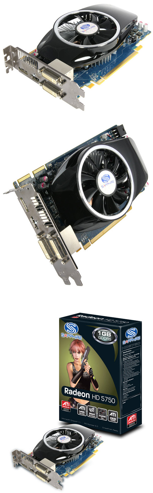 Buy Sapphire Radeon HD5750 1GB [11S-HD5750-1GB] | PC Case Gear Australia