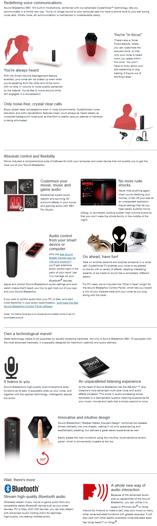 Buy Creative Sound BlasterAxx SBX 10 Bluetooth Speaker with Mic [SBAXX ...