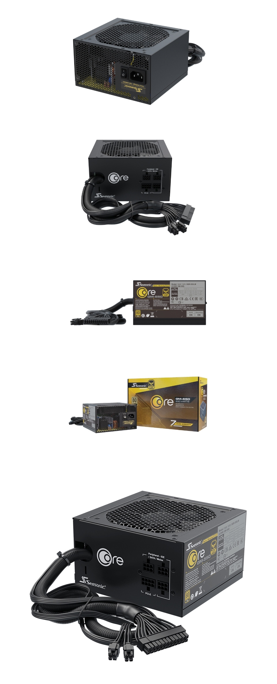 Buy Seasonic Core Gold 500W Power Supply [SSR-GM-500] | PC Case Gear ...