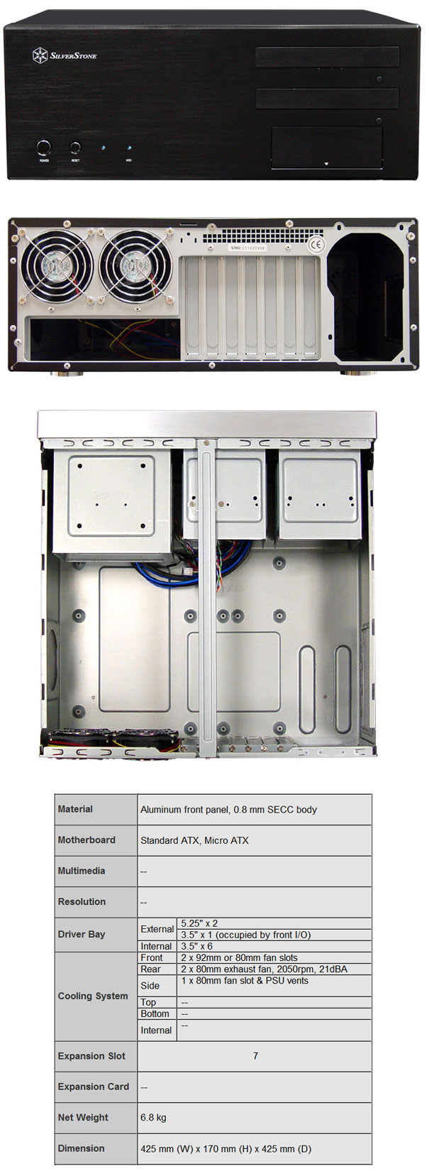 Buy Silverstone LC17 Black [LC17-B] | PC Case Gear Australia