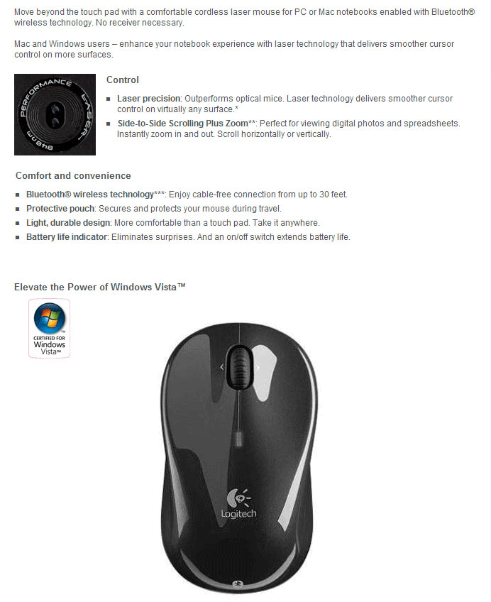 Buy Logitech V470 Black Bluetooth Laser Mouse [910-000969 (BLK)] | PC ...