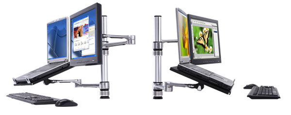 Buy Adtec Visidec Notebook and LCD Desk Mount [VIS-NBSTAND] | PC Case ...