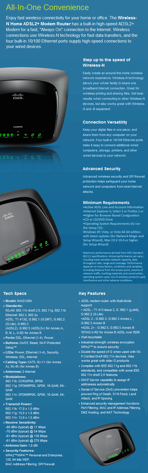 Buy Linksys WRT120N Wireless-N Home Router [16WRT120N] | PC Case Gear ...