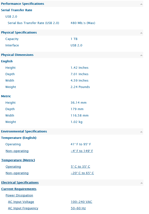 Buy Western Digital Elements 1TB Portable 2.5in USB 2.0 [WDBABV0010BBK ...