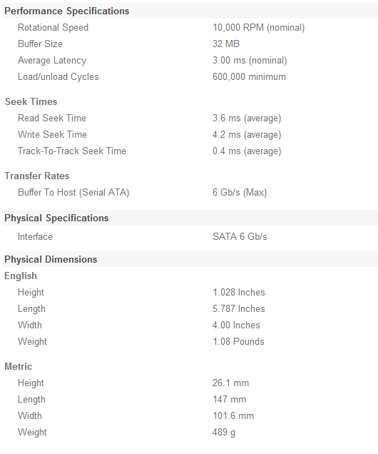 Buy Western Digital VelociRaptor 450GB WD4500HLHX [WD4500HLHX] | PC ...