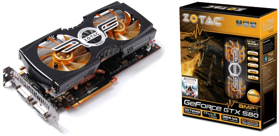 Buy ZOTAC GeForce GTX 580 3GB AMP2! Edition [ZT-50104-10P] | PC Case ...