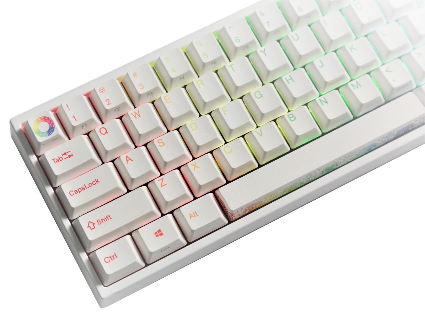 Buy Ducky MIYA Pro Rainbow RGB Mini Keyboard Cherry Silent Red ...