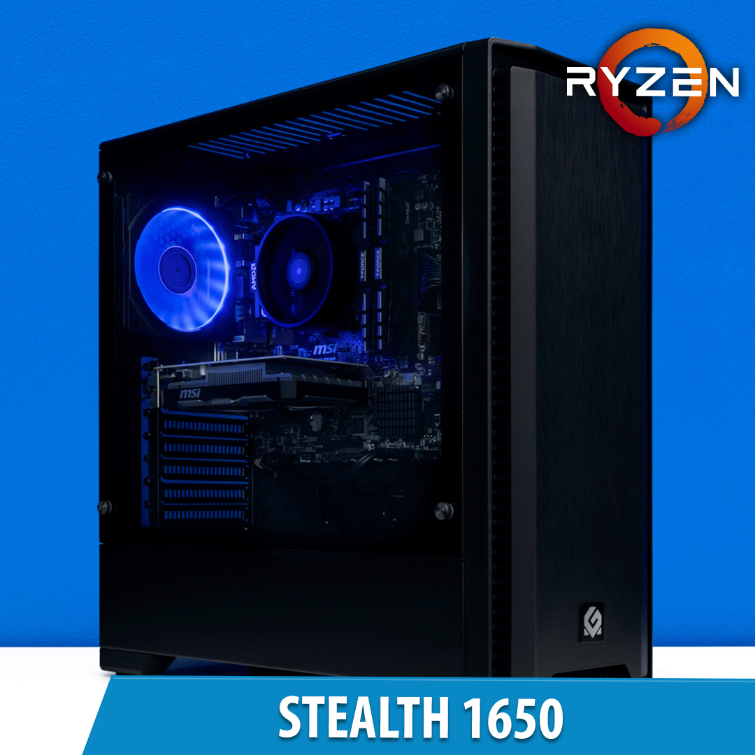PCCG Stealth 1650 Gaming System [PCCG-RYZ1650] : PC Case Gear