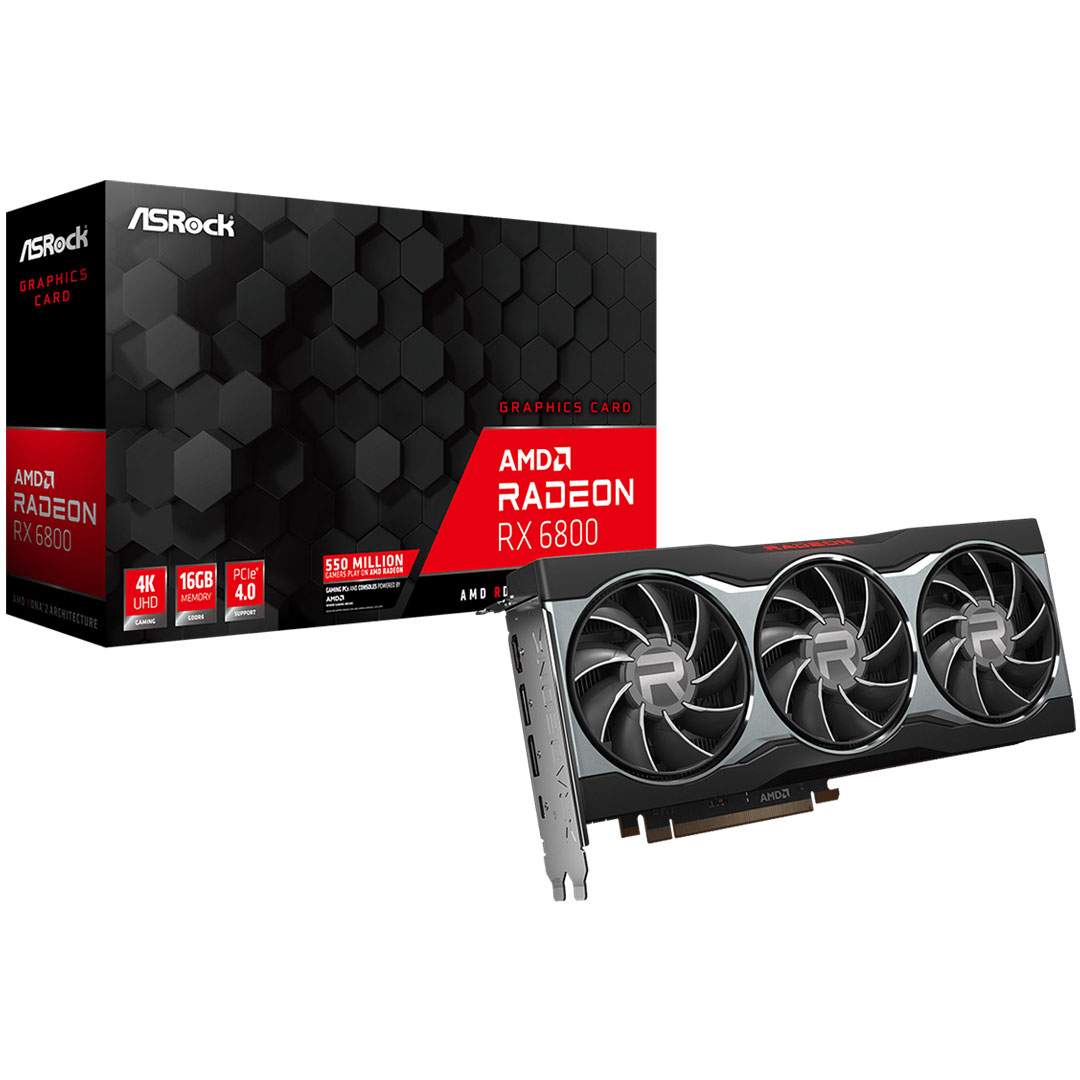 Buy ASRock Radeon RX 6800 16GB RDNA 2 [RADEON-RX6800-16G] | PC Case Gear Australia