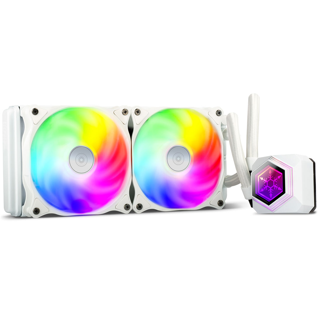 Buy SilverStone Permafrost PF240 ARGB AIO Liquid CPU Cooler White [SST ...
