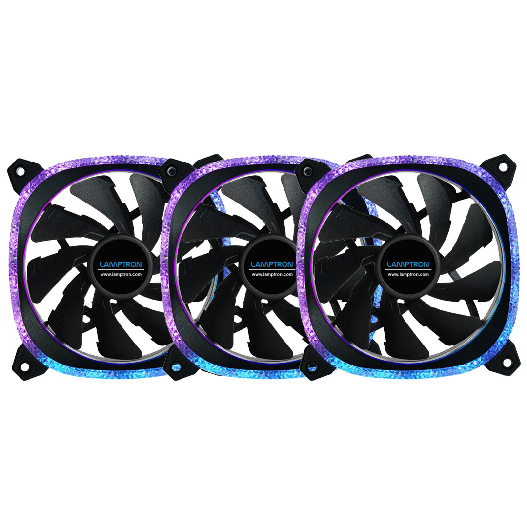 Buy Lamptron Diamond+ ARGB PWM 120mm Triple Fan Kit [LAMP-DAP02] | PC ...