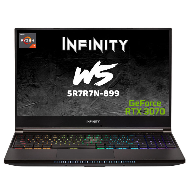 Buy Infinity W5 Ryzen 7 RTX 3070 15.6in 165Hz Laptop [INFINITY-W5 ...