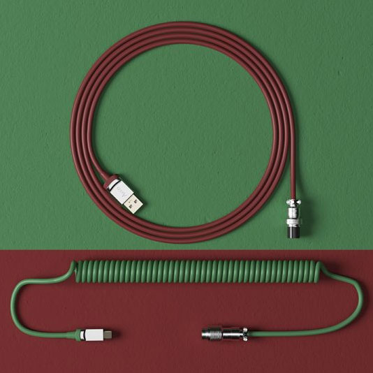 Buy Akko Coiled Aviator Cable Matcha Red Bean [6925758611251] | PC Case ...