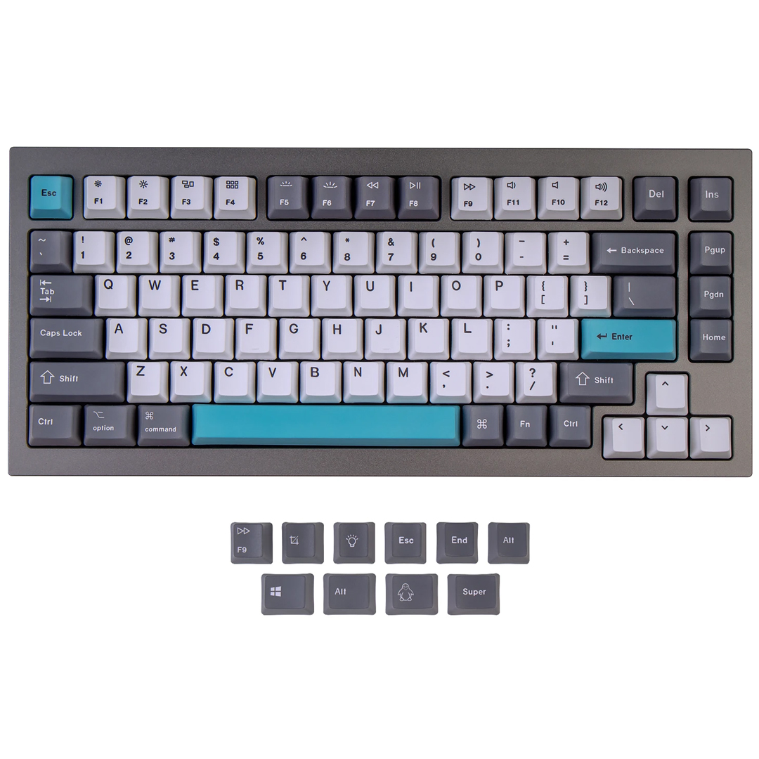Buy Keychron K2/Q1 Grey White Blue PBT Keycaps OEM 92 Keys [MT-02] | PC ...