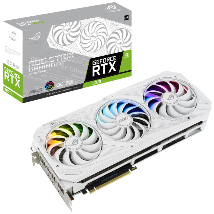 Buy ASUS ROG Strix GeForce RTX 3070 LHR OC 8GB White [ROG-STRIX-RTX3070 ...