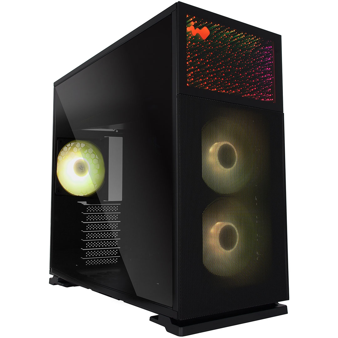 Buy InWin N127 Tempered Glass Mid Tower Case [N127BLK-3AL120] | PC Case ...