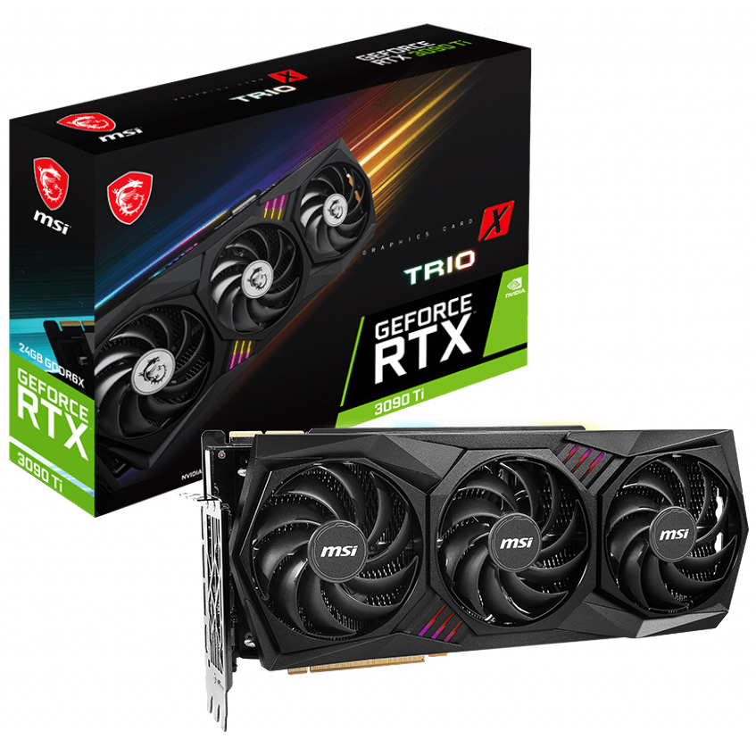 Buy MSI GeForce RTX 3090 Ti Black Trio 24G [RTX-3090TI-BLACK-TRIO-24G ...