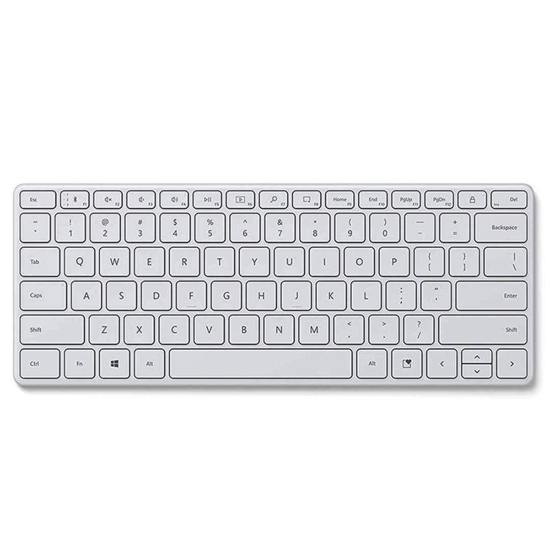 Buy Microsoft Designer Compact Wireless Keyboard Glacier [21Y-00064 ...