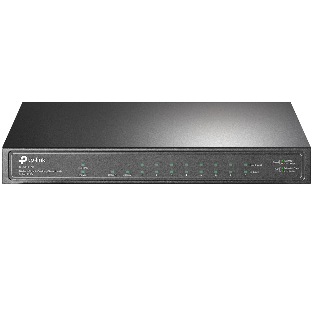 Buy TP-Link TL-SG1210P 10-Port Gigabit Switch with 8-Port PoE+ [TL ...