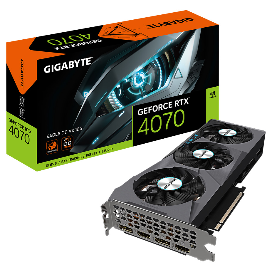 Buy Gigabyte GeForce RTX 4070 Eagle OC V2 12GB [GV-N4070EAGLE-OCV2-12GD ...