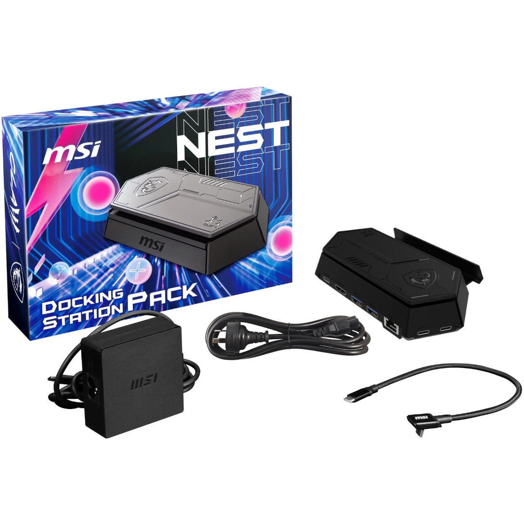 Buy MSI Claw Nest Docking Station Pack with 100W Power Adaptor [MSI-CLAW-NEST-DOCKING-STATION-PK ...